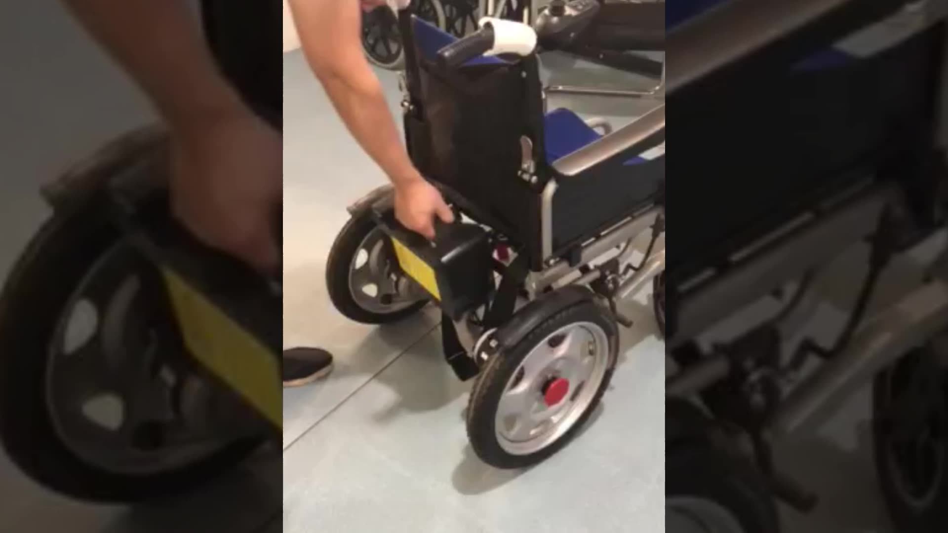 Folding Lightweight Portable Motorized Power Wheel Chair Aluminium ...