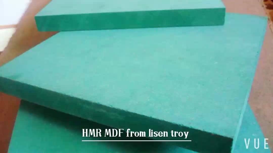 9mm 12mm 15mm 18mm Green Color Melamine Finishied Moistureproof Hmr Mdf ...