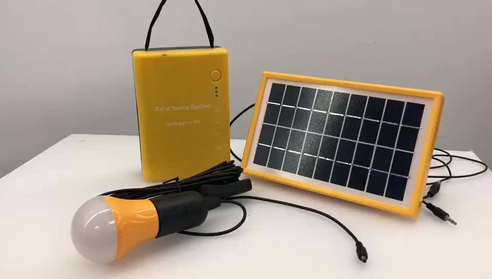 Gdlite Gd 8017 Solar Lighting System 6v 4ah Battery With 3w Solar Panel ...