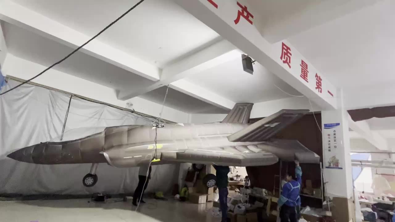 Real Size Inflatable Plane Inflatable Fighter Jet Model - Buy ...