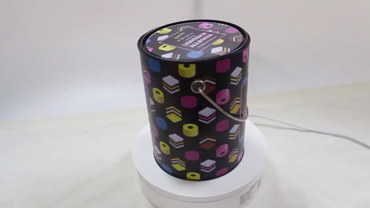 Small Metal Round Click Clack Mint Tin Box In Can,Peppermint Sweets Tin ...