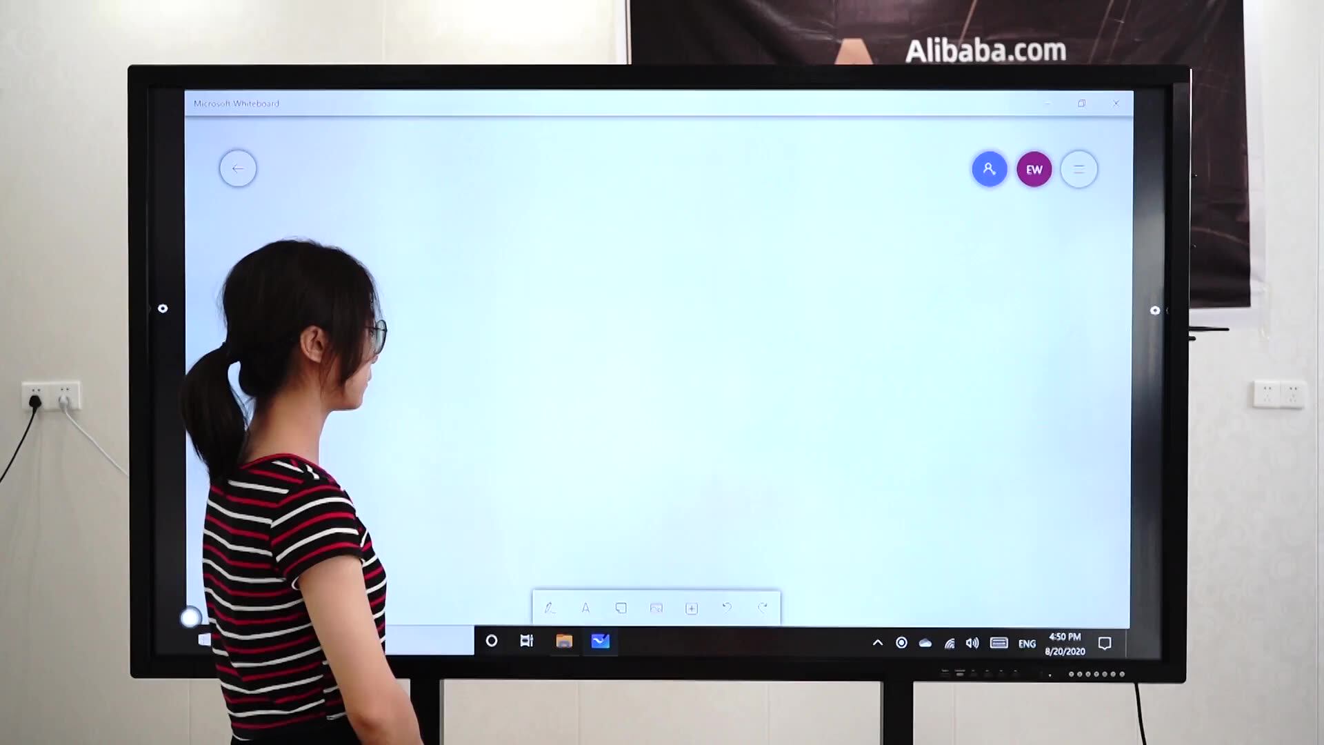 86-inch Classroom-use Smart Board Interactive Whiteboard With 40-touch ...