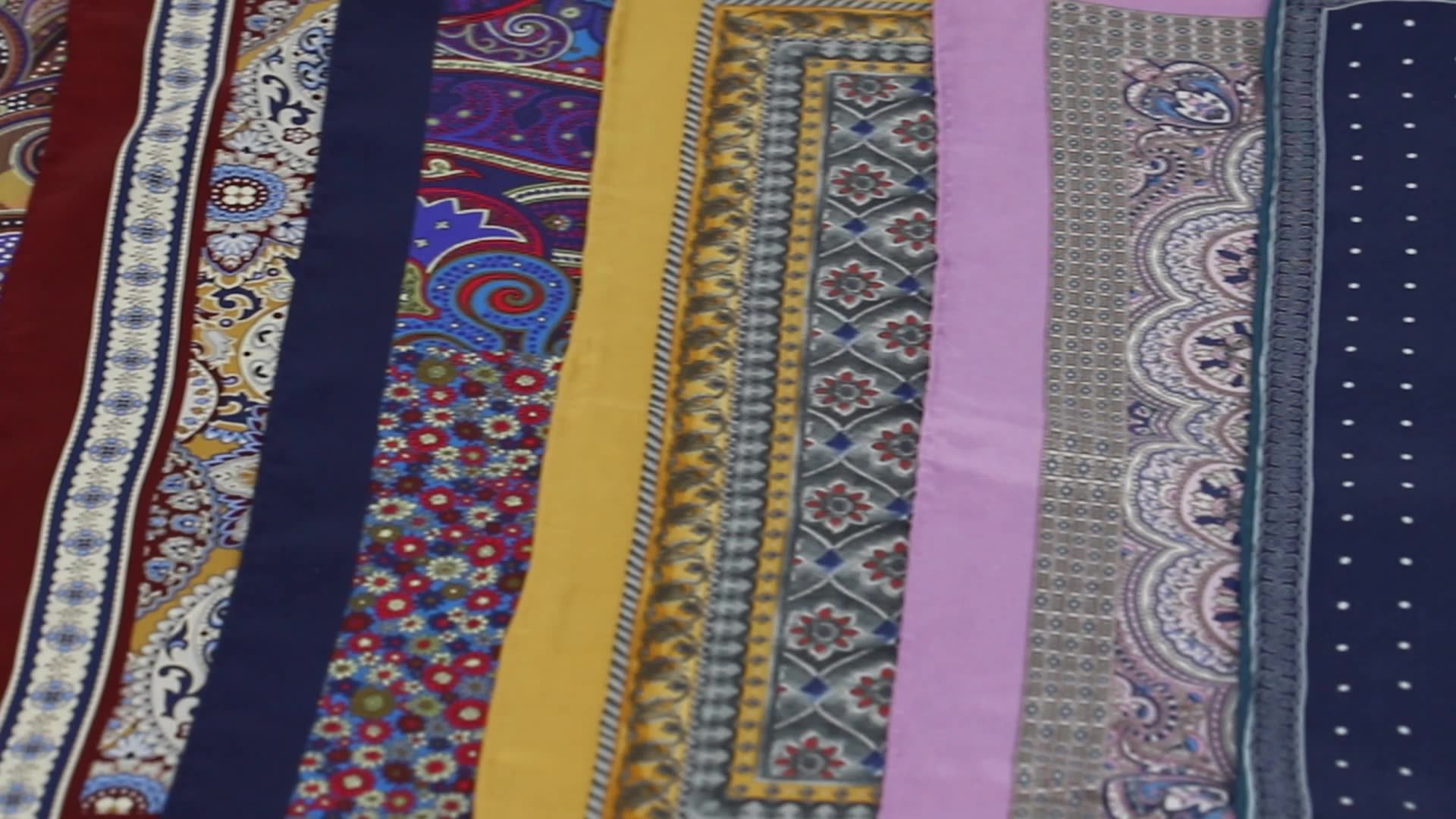 Hamocigia Hotsale Crocheted Border Printed Fabric 100% Silk Pocket ...