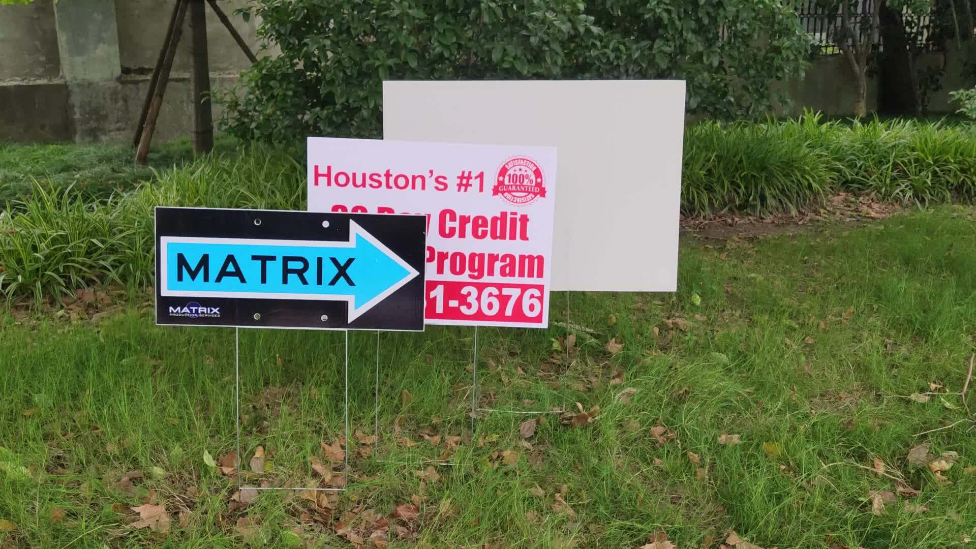 Super Blank Yard Signs 18x24 With H-stakes For Garage Sale Signs,Rent ...