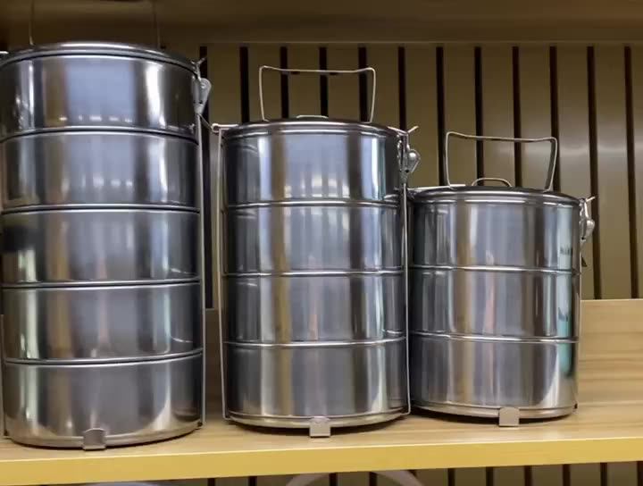 Three-layer Food Storage Container Stainless Steel Food Carrier ...