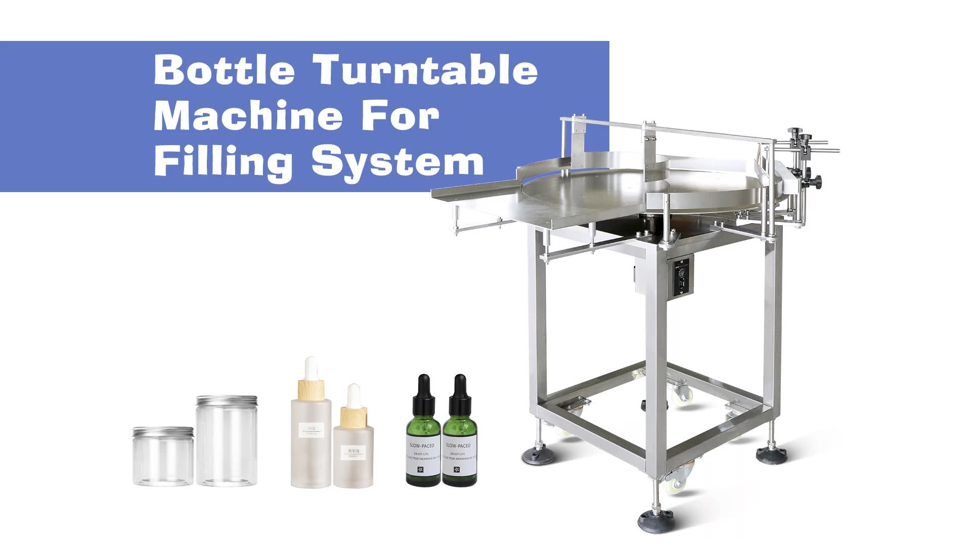 Zonesun Zs-lp800n Rotary Plastic Bottle Unscrambler Glass Bottle Sorting Turntable Feeding Table ...