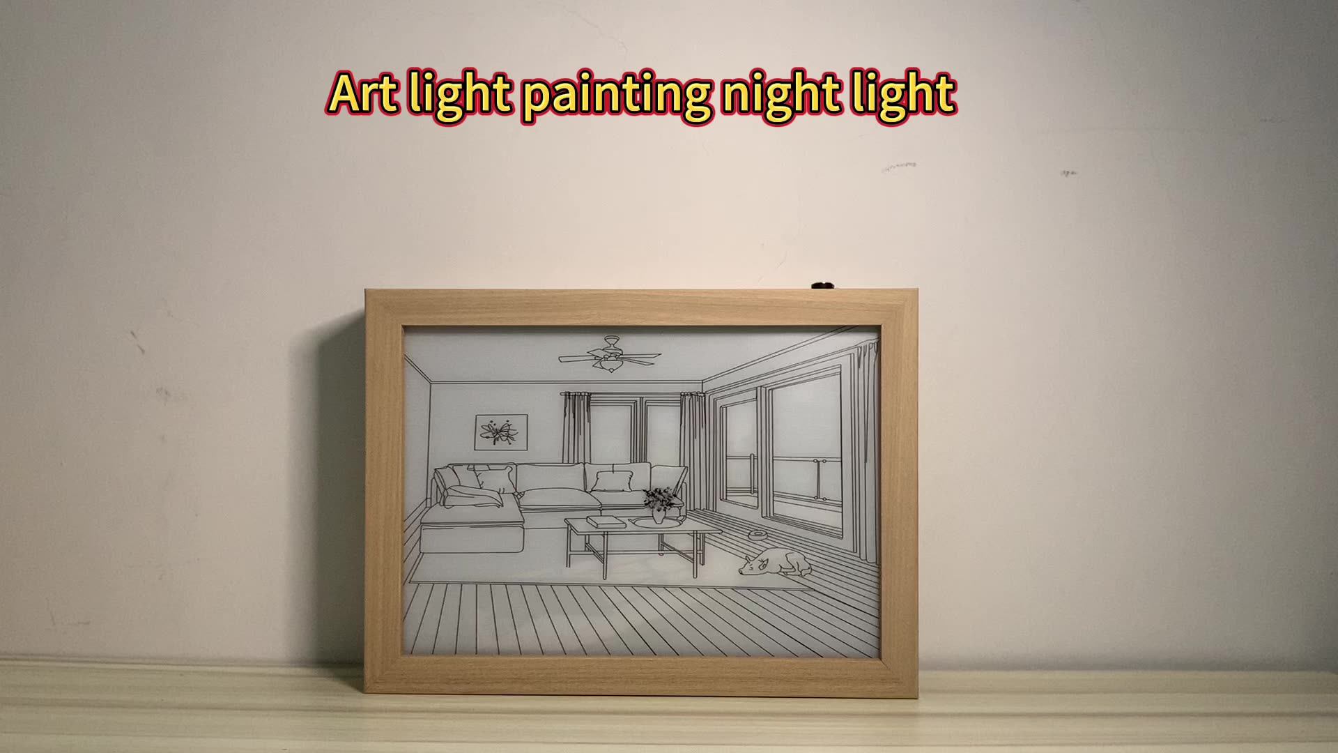 Led Lighting Painting Drawing Decorative Bedroom Night Light Comic ...