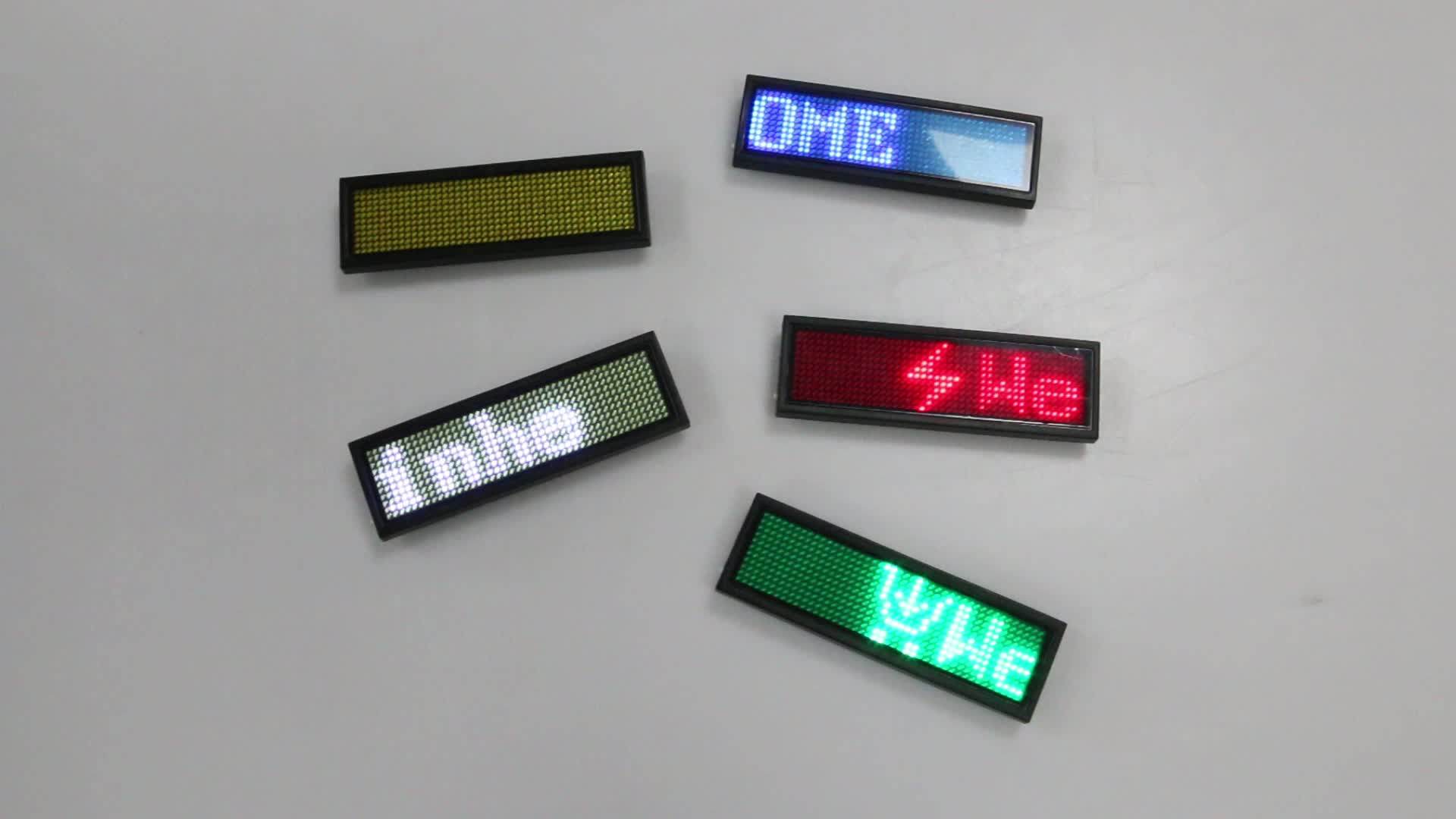 Factory Wholesale Led Name Badge Shop Led Sign Led Light Scrolling Name ...