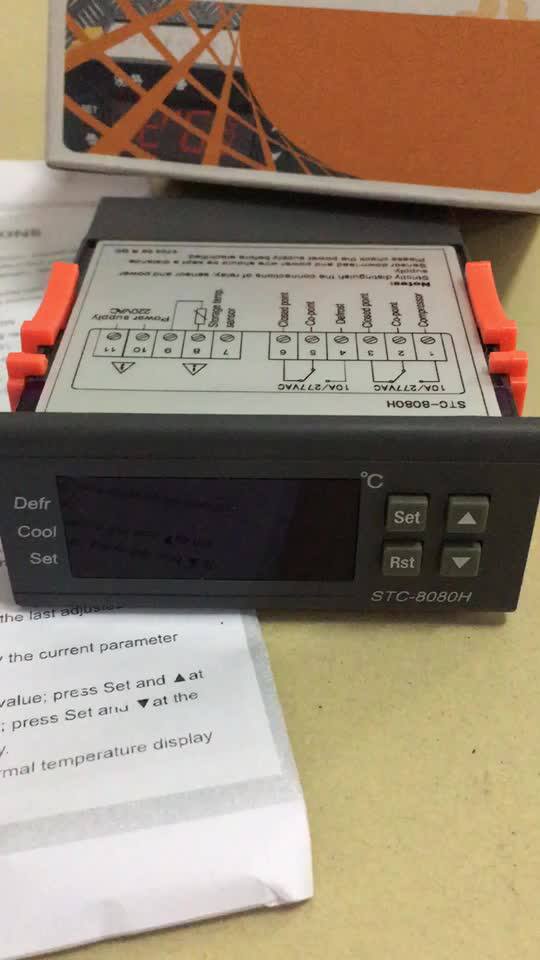 Etc-902 Thermostat Temperature Controller For Indoor Use For Refrigerator Freezer Display ...