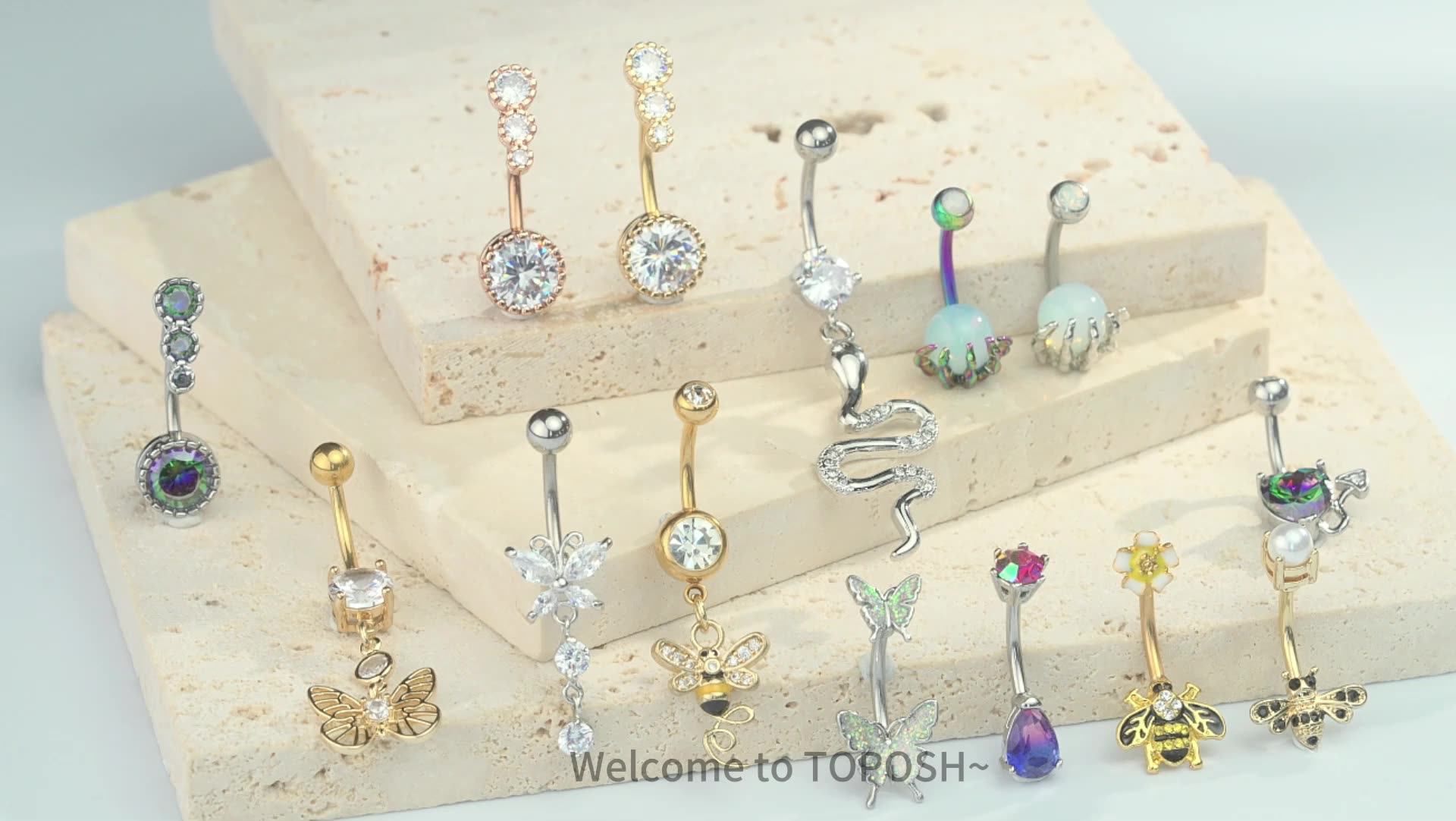 Surgical Steel Belly Rings New Fashion Trend Wholesale Designer Navel ...