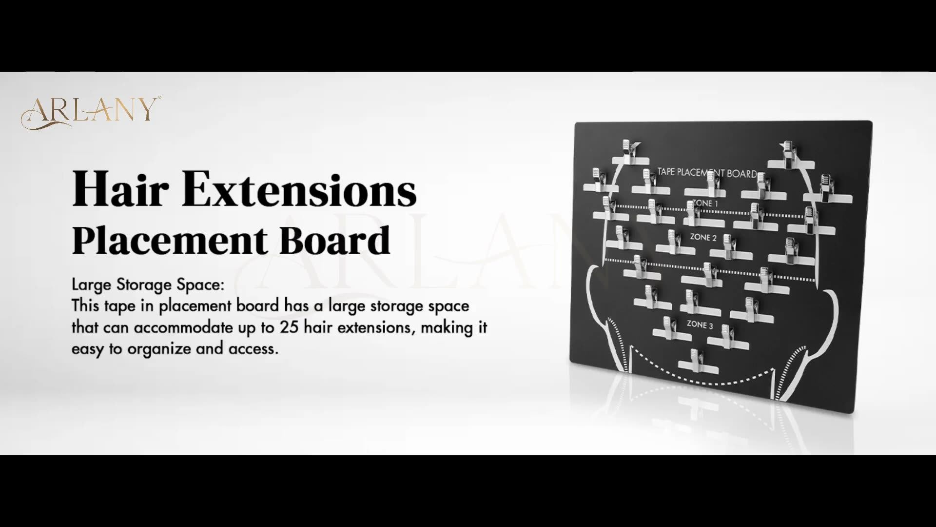 Arlany Acrylic Hair Extension Placement Board Carrier Hair Extension ...