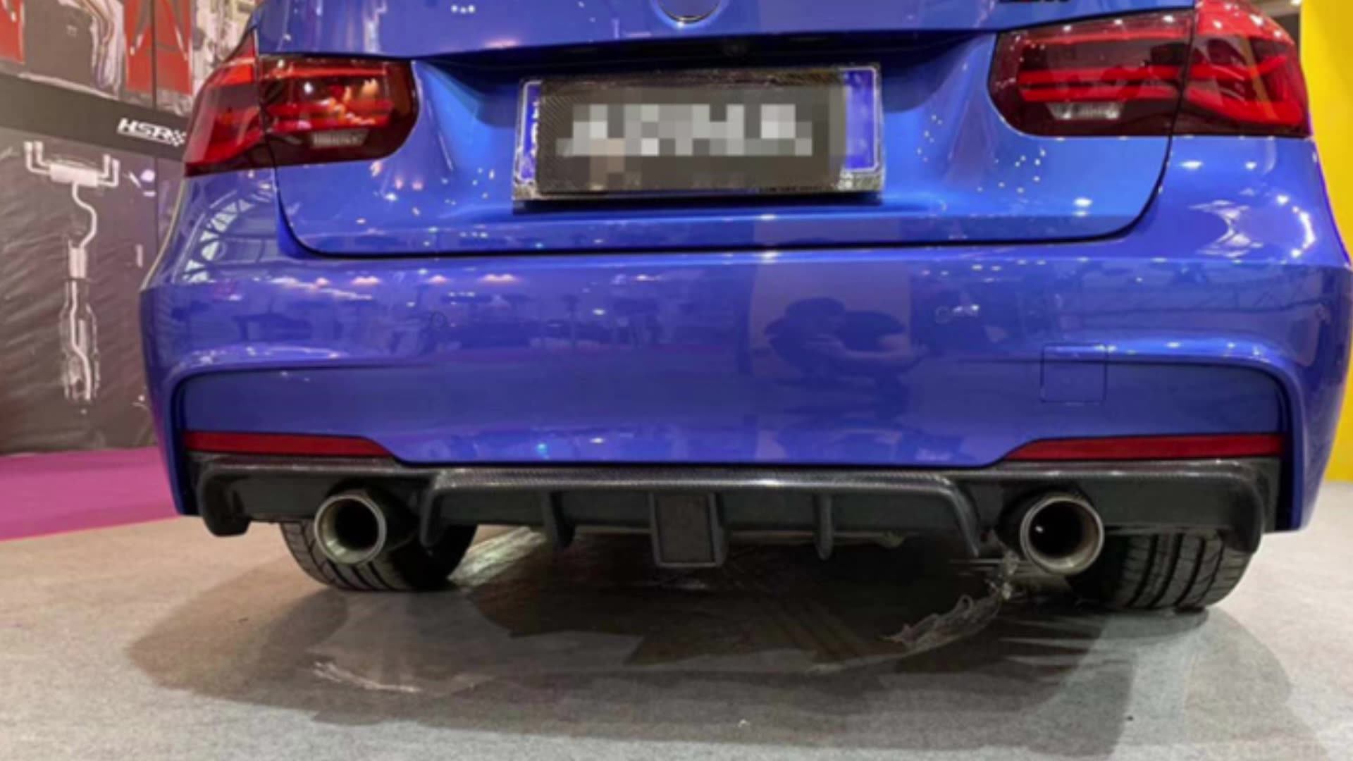 Bmw F30 Accessories Rear Bumper Lip With Light For Bmw 3 Series F30 F35 ...