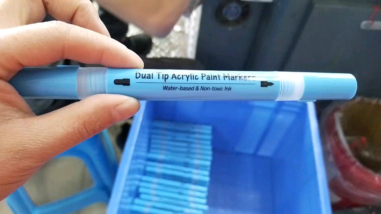 Empty Fillable Blank Paint Pen Markers Refillable Paint Pen Fine Tip ...