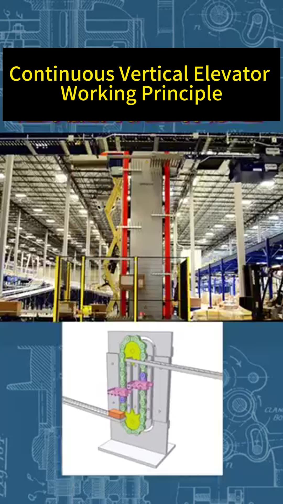 Cvc Automatic Pallet Vertical Mezzanine Goods Lifter Elevator Conveyor ...