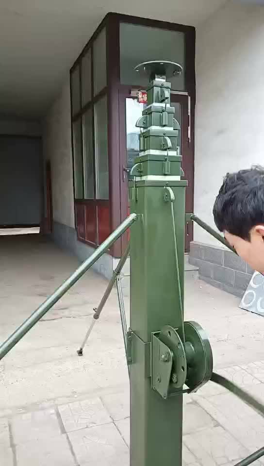 8m To 10m Surveillance Cctv Camera Aluminum Rope Mast Pole Tower For ...
