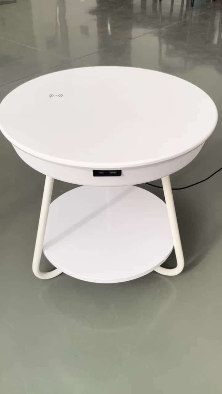 Modern Portable Round Smart Living Room Furniture With Usb Ports And ...