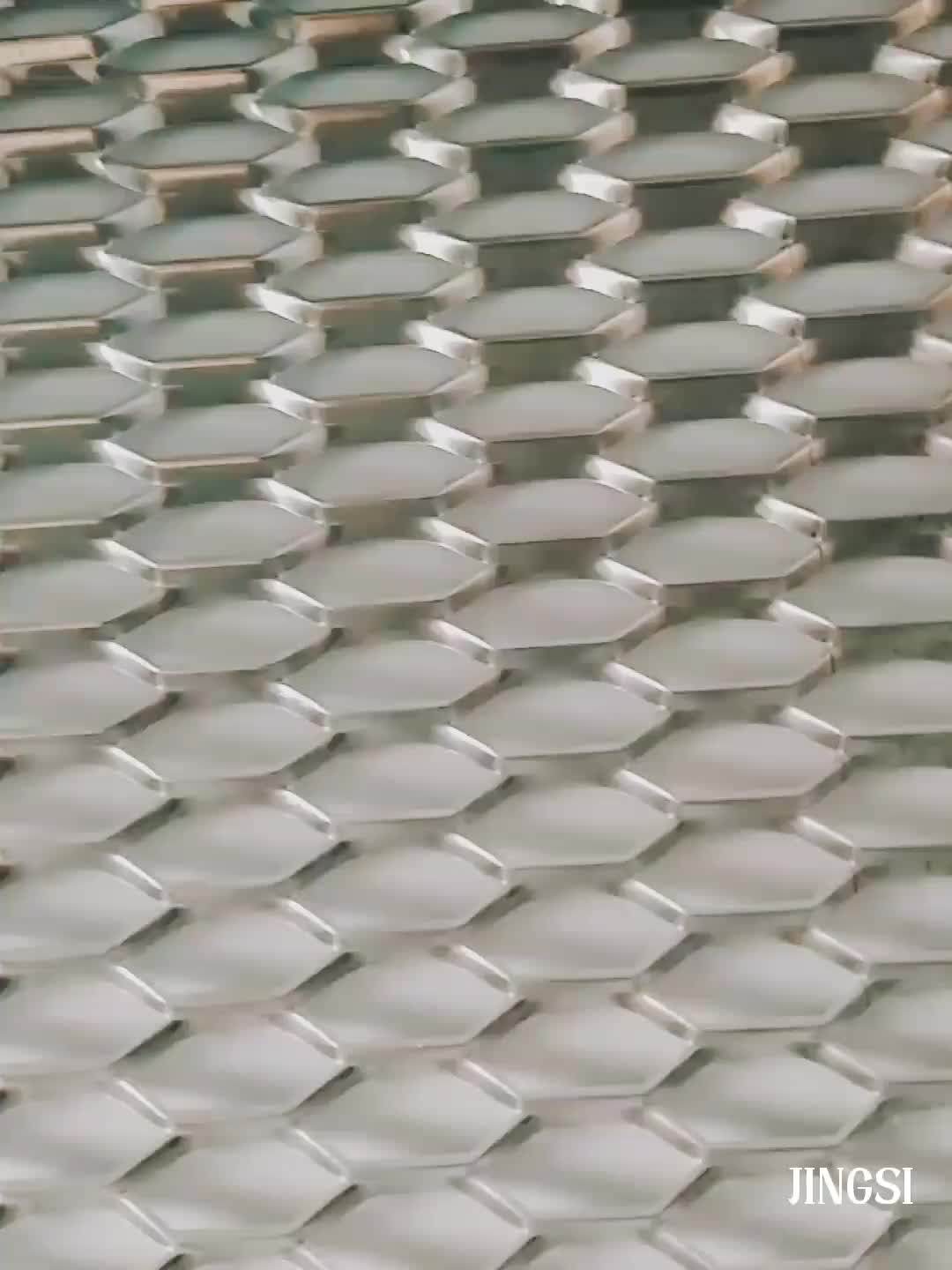 Decorative White Hexagonal Aluminum Expanded Metal Mesh - Buy Hexagonal ...