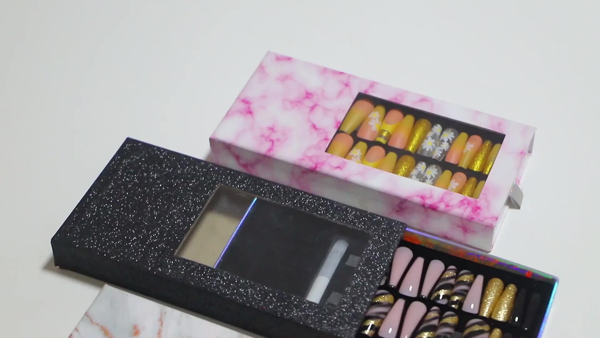 Wholesale Customize Artificial Fingernails Press On Nails Sets Designer ...