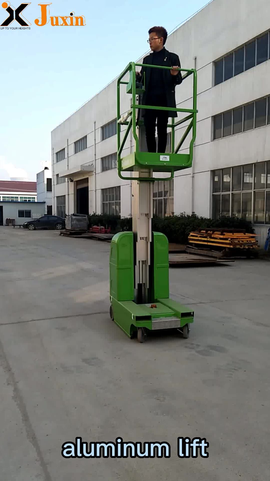 4m 6m 8m 10m Push Around Manlift Trailing Aluminum Alloy Elevator ...