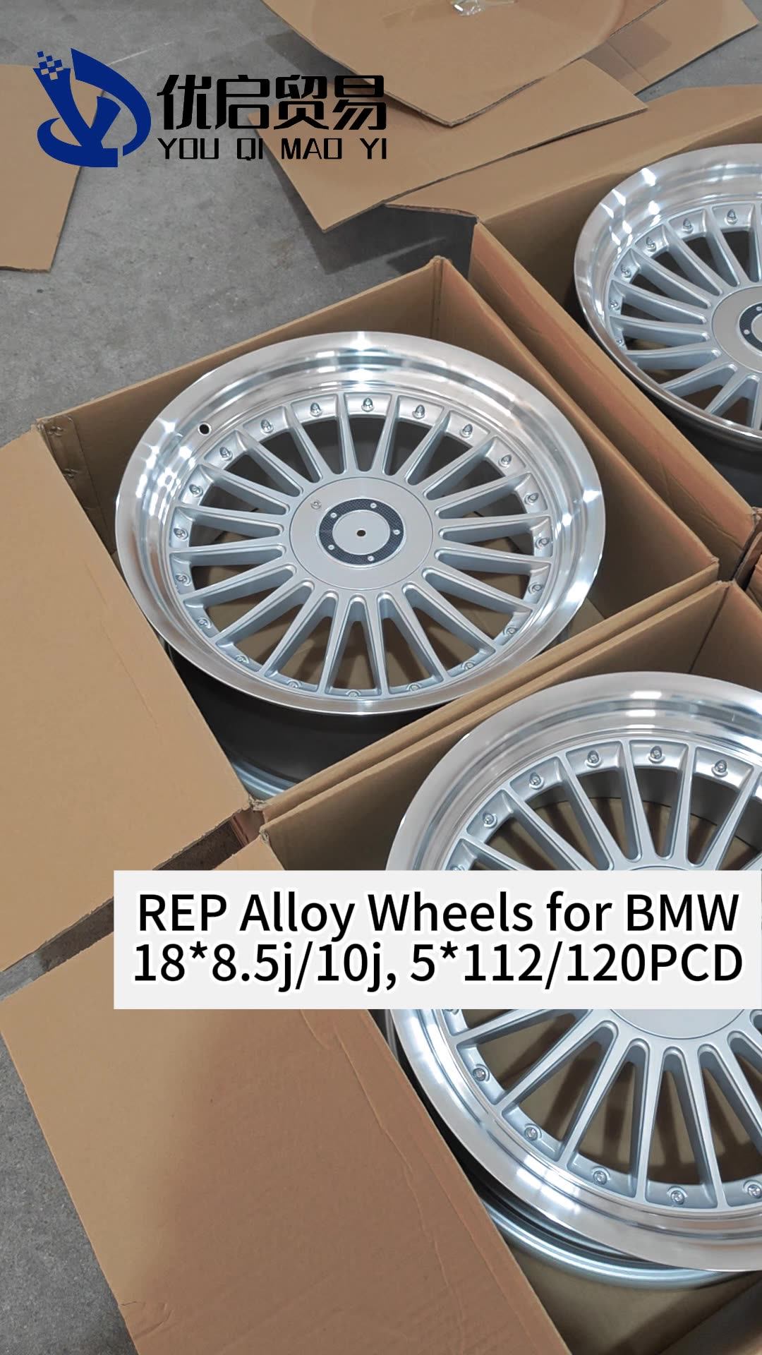 Yq Stock Alloy Rims Front 18x8.5j Rear 18x10j 5x112 5x120 Pcd Wheels ...