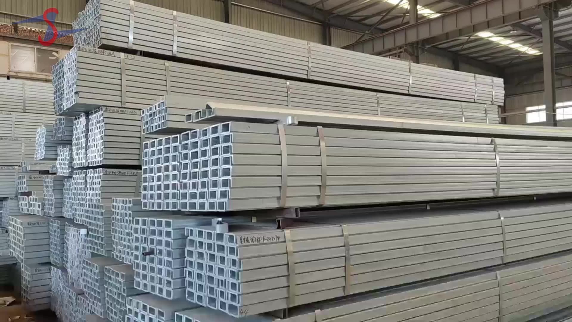 Factory Price Lip Steel C Channel Galvanized Steel Profiles Hot Sales U ...