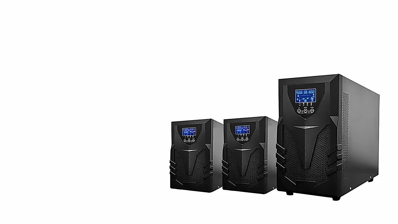 220v 3kva Online Ups Pure Sine Wave Lcd Display Ups Uninterruptible ...