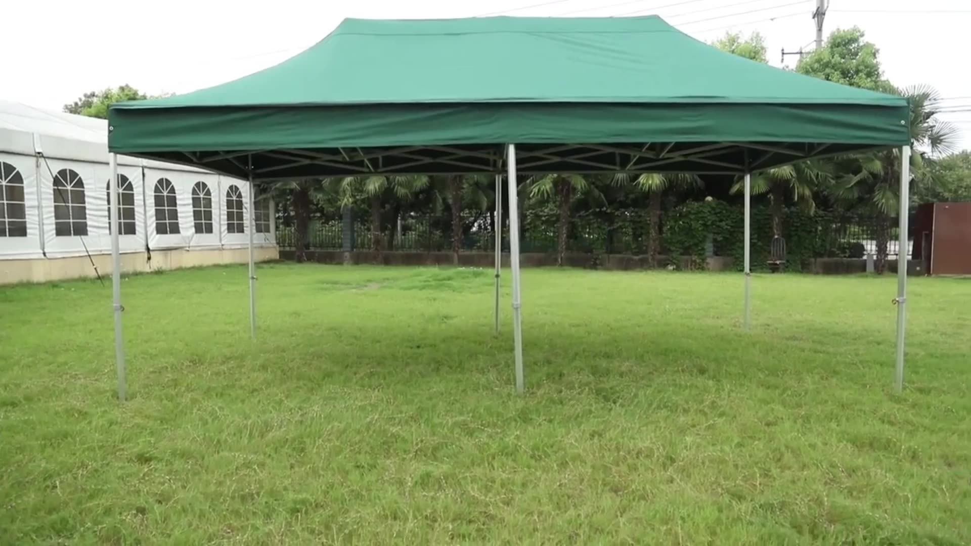 Heavy Duty Hexagon Frame 50mm Hex Aluminum Leg Pvc Printed Canopy Pop ...