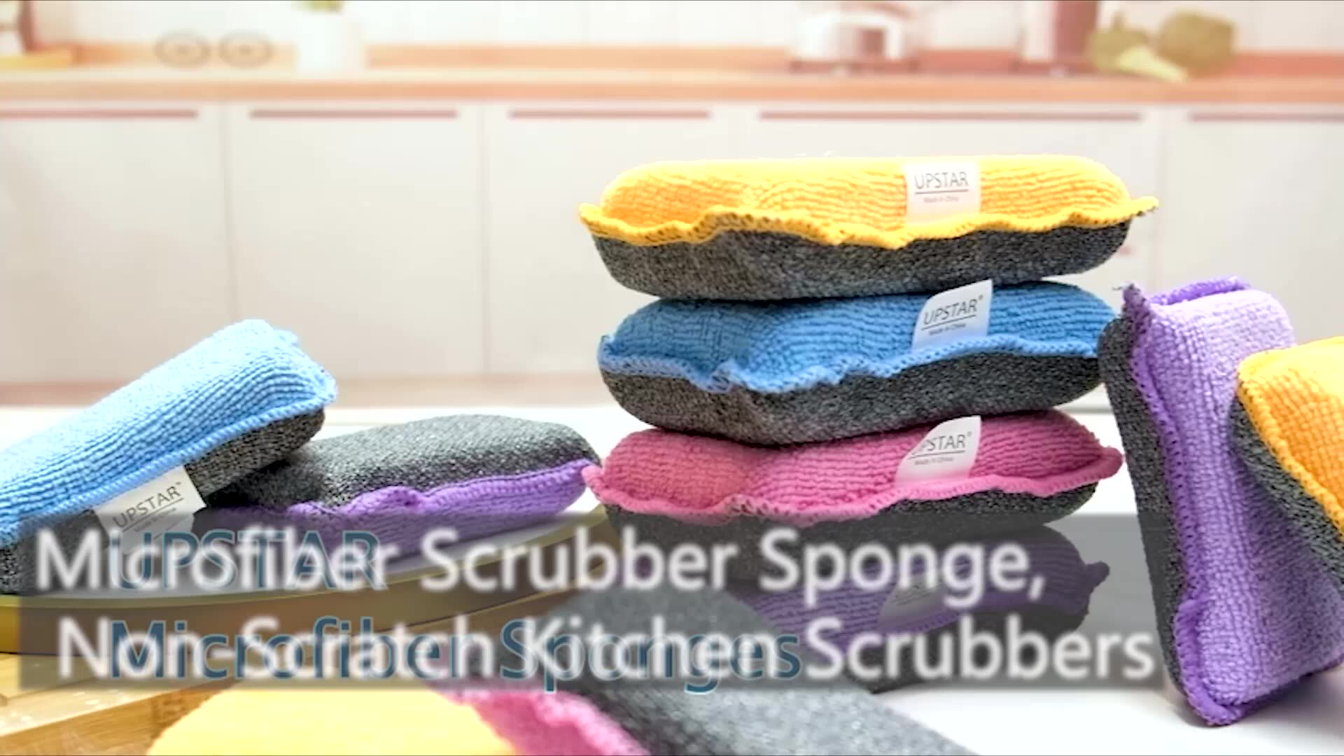 Wholesale Dishwashing And Bathroom Scrubbers 8 Pack Non-scratch ...