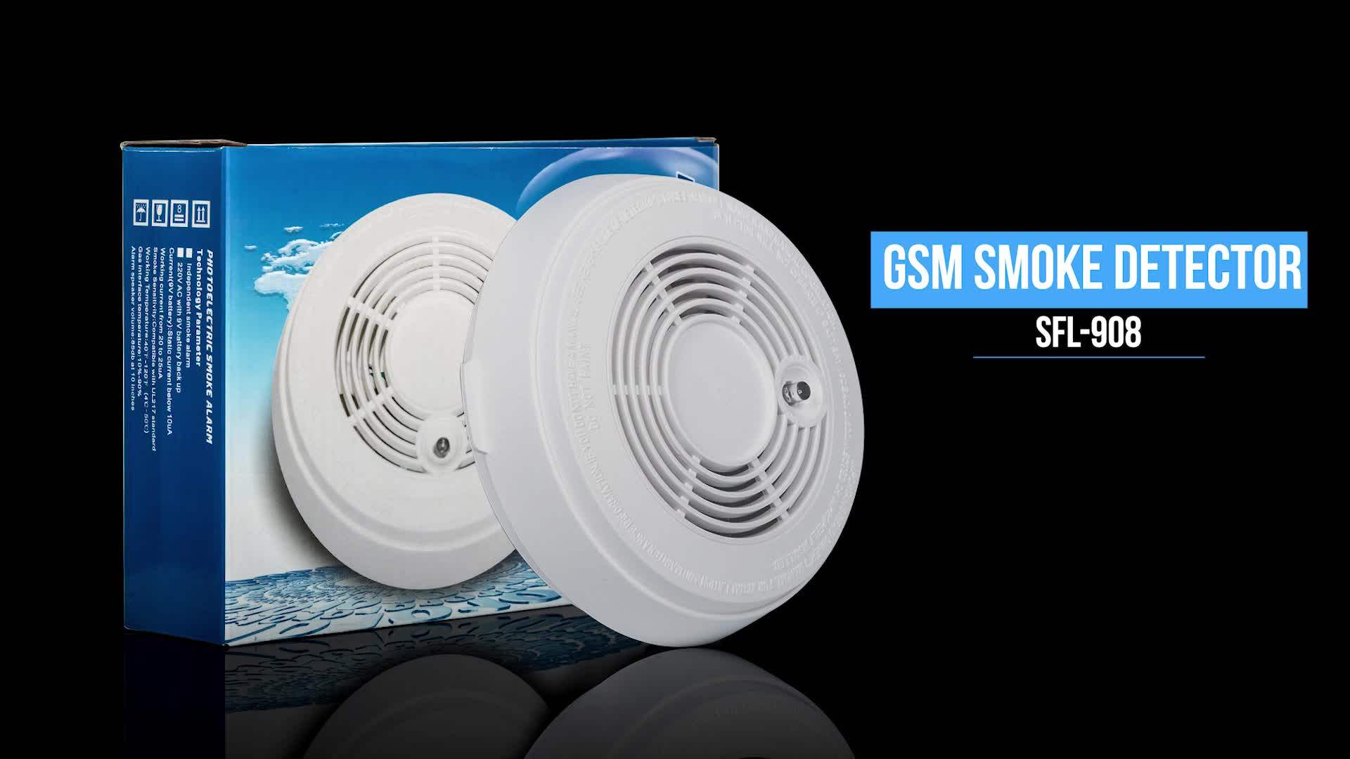App Control 220v Professional Sos Gsm Smoke Detector With Sim Card ...
