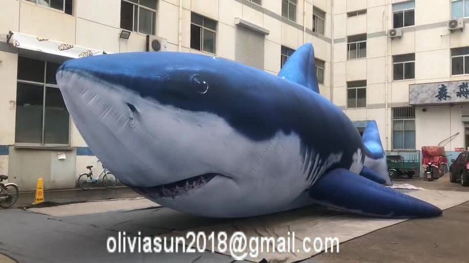 Custom-made Lifelike Giant Inflatable Shark / Huge Inflatable Animals ...
