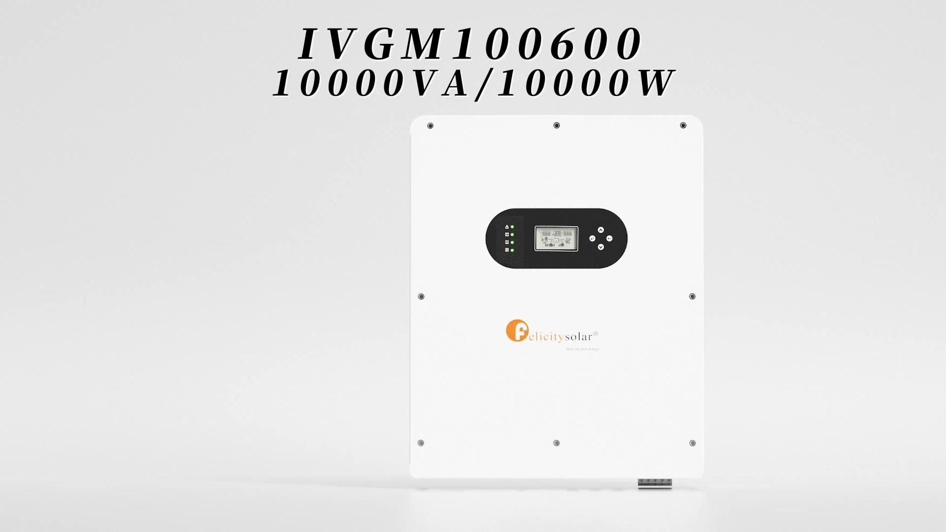 Felicity Solar High Voltage Ivgm100600 Inverter Hybrid On And Off-grid ...
