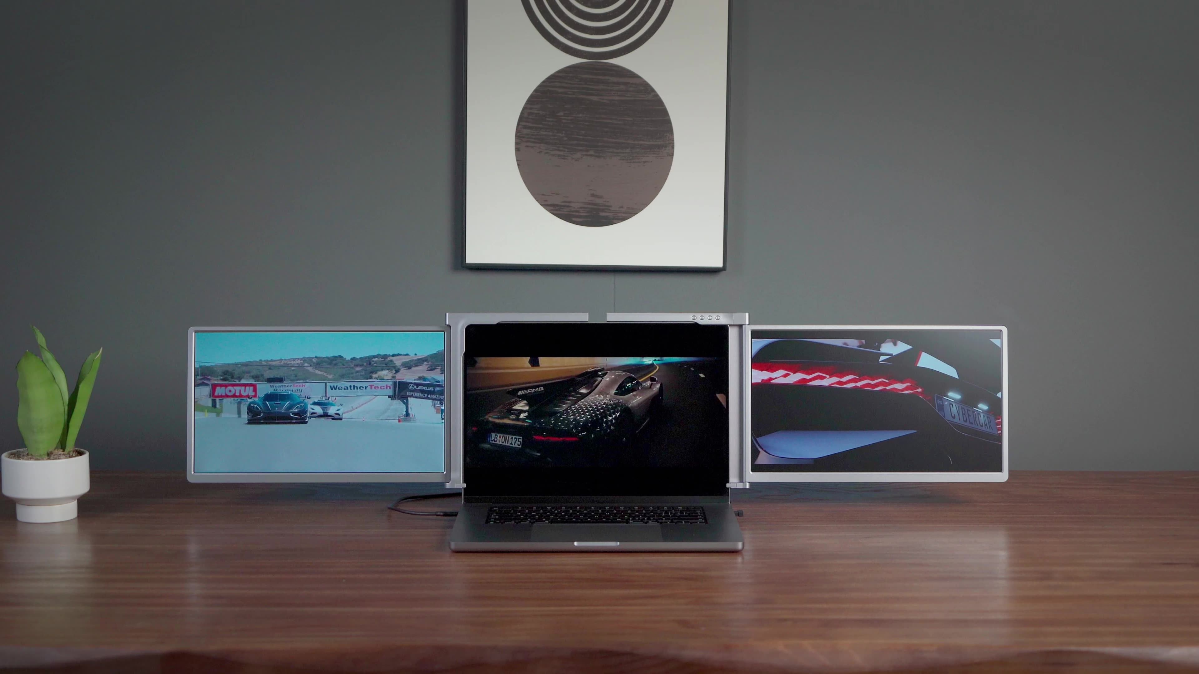 15 Inch Dual Slide Screen Extended Portable Laptop Monitor - Buy ...