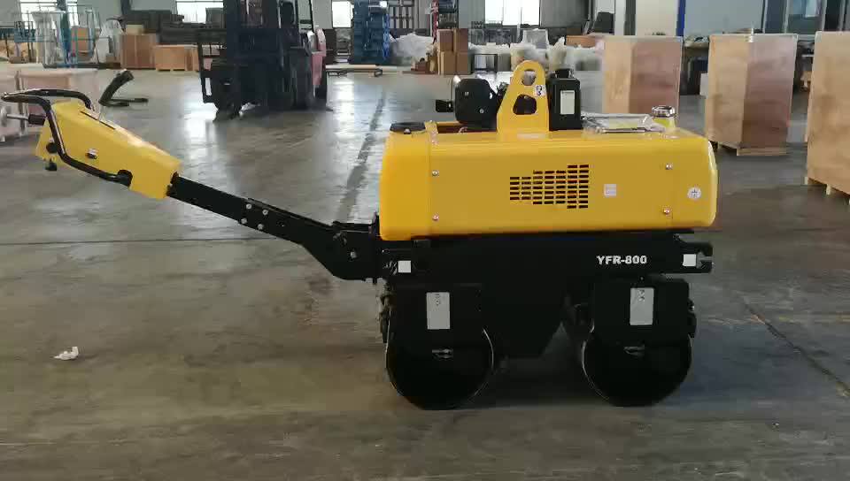 Soil Compaction Yfr-d600 Hand Single Drum Vibratory Manual Road Roller ...