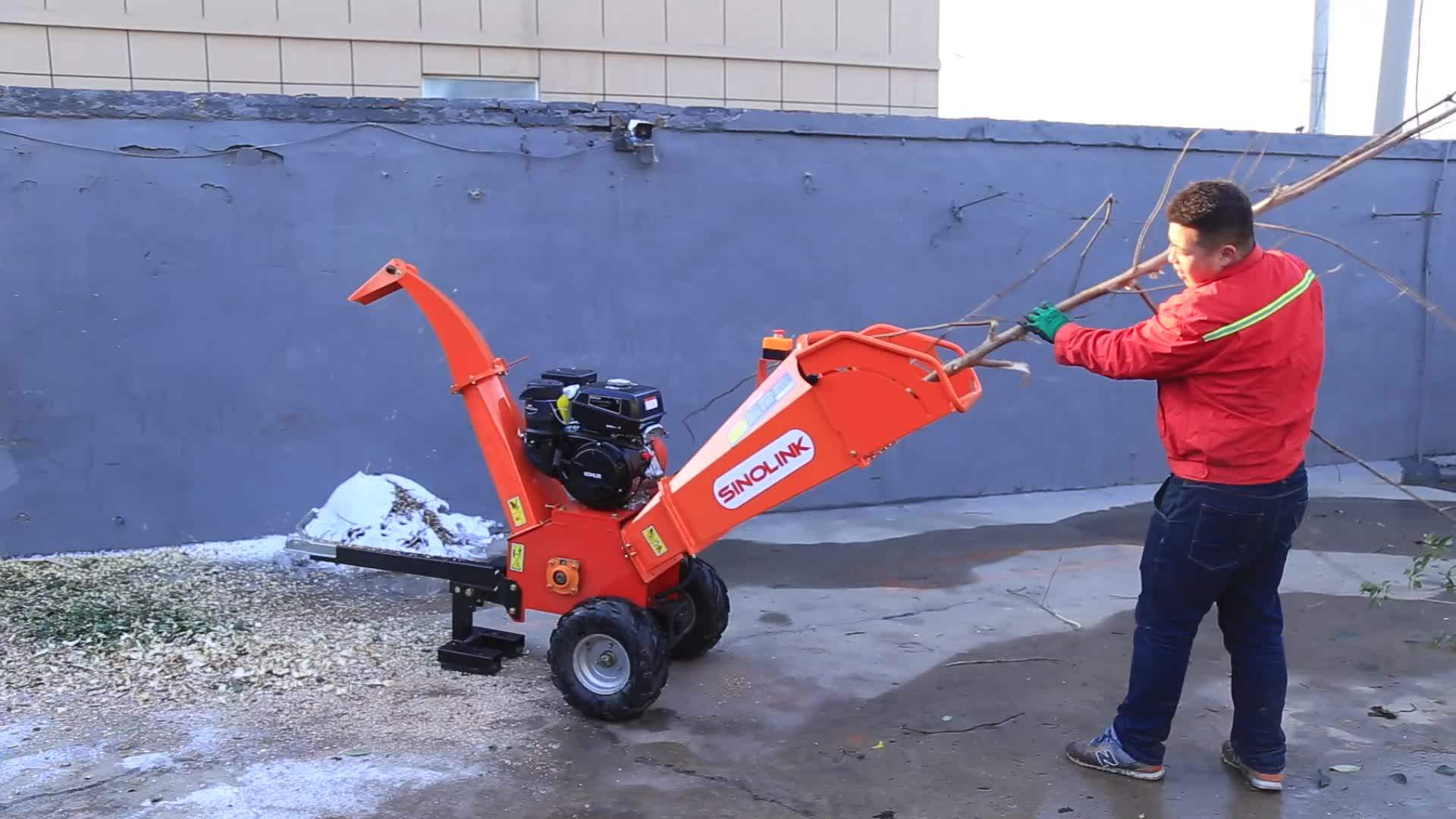 Atv Log Shredder Wood Chipper 13.5hp/14hp/15hp Gasoline Engine Wood ...