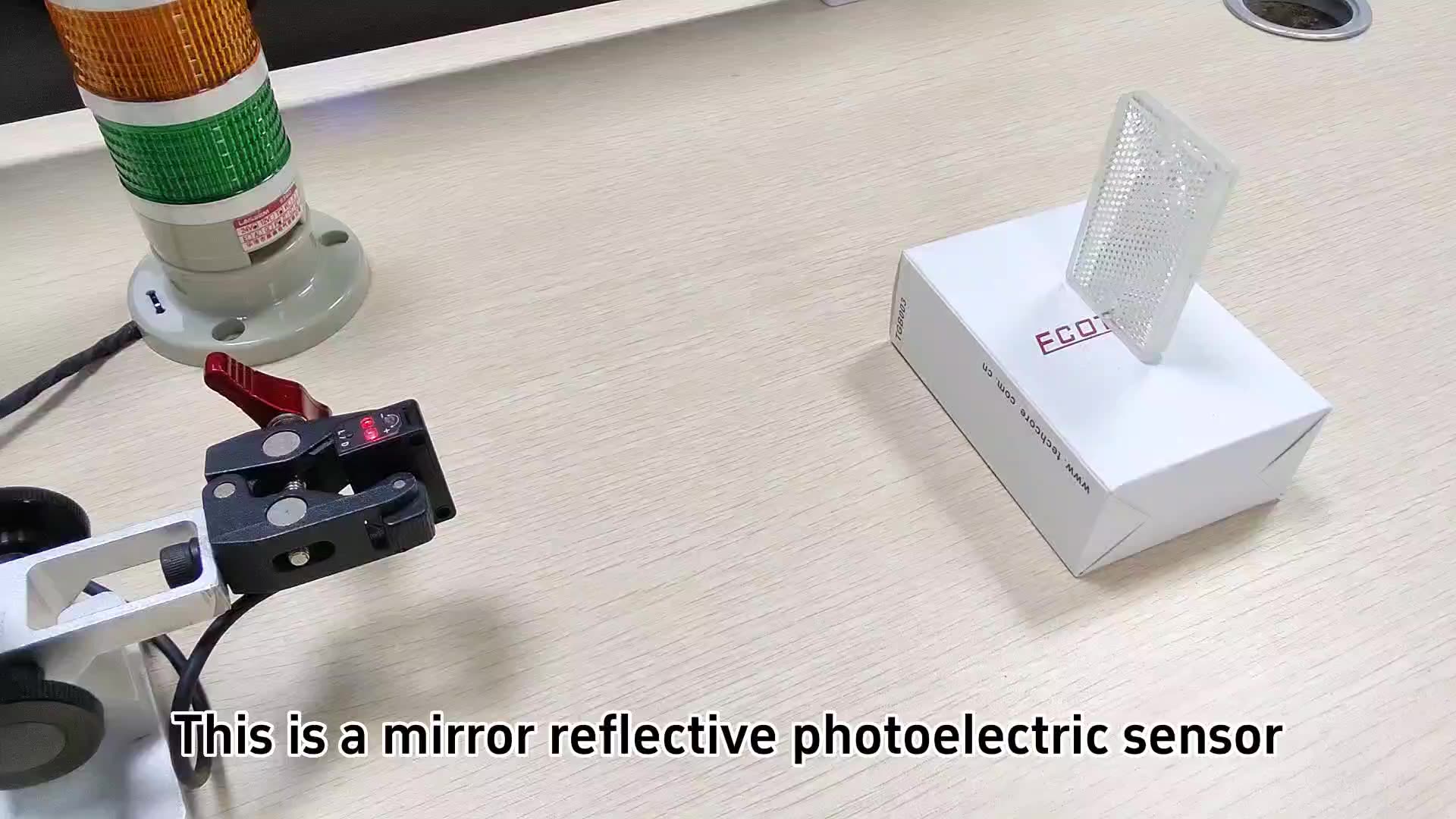 Ecotter Gn-11r-pz Mirror Reflective Photoelectric Switch Return Reflective Long Distance ...