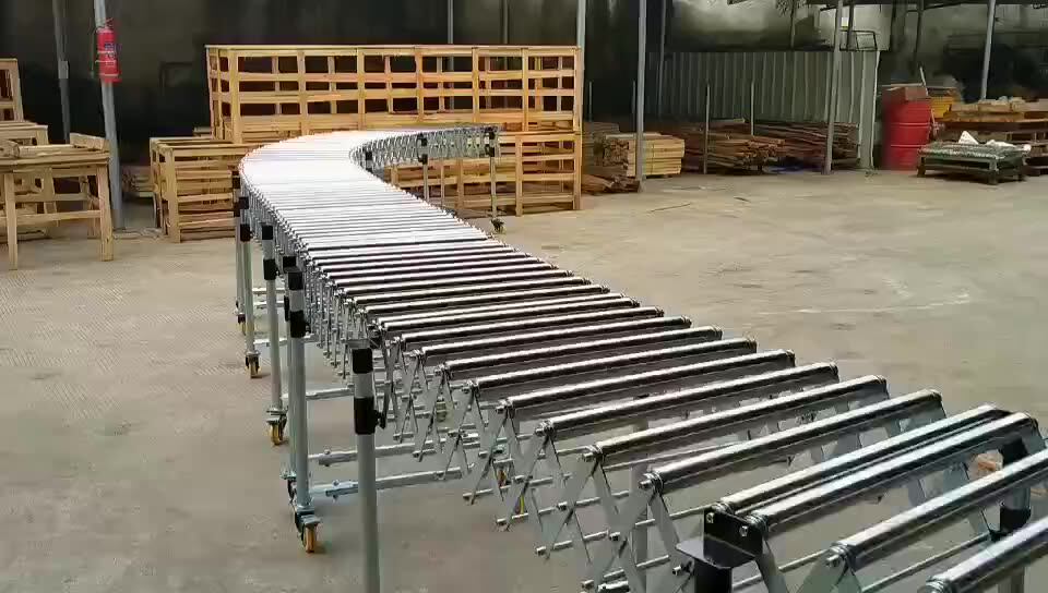 Bifa Outdoor Portable Extendable Roller Conveyor System Without Power ...