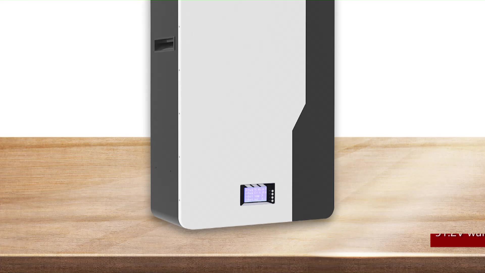 20kwh 48v200ah Powerwall 24v System Lithium Ion Battery Wall Mounted ...