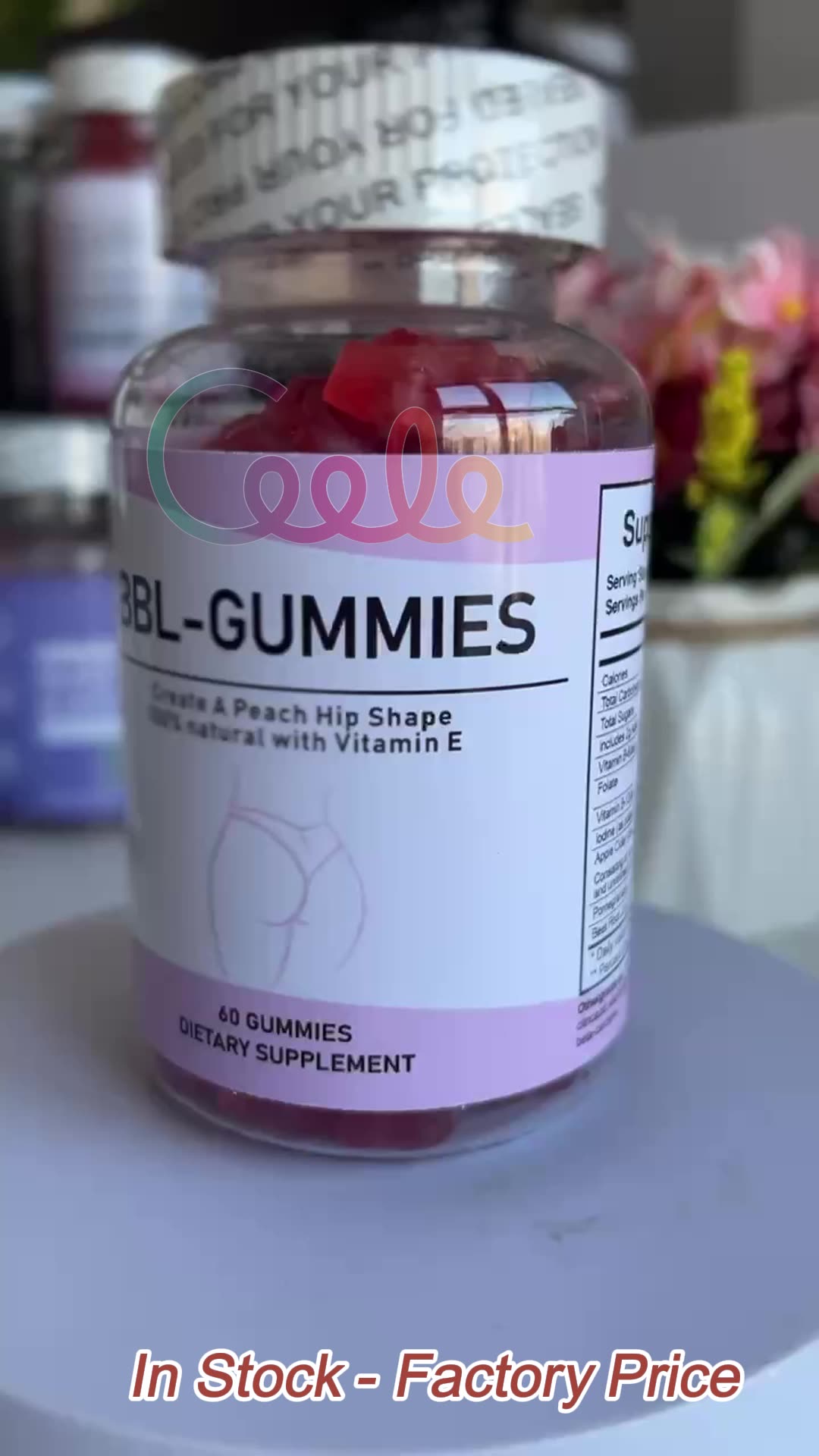 Custom Extra Bbl Gummiesbooty Breast Gummies Fatten The Buttocks Vegan Butt Enhancement Buttock ...