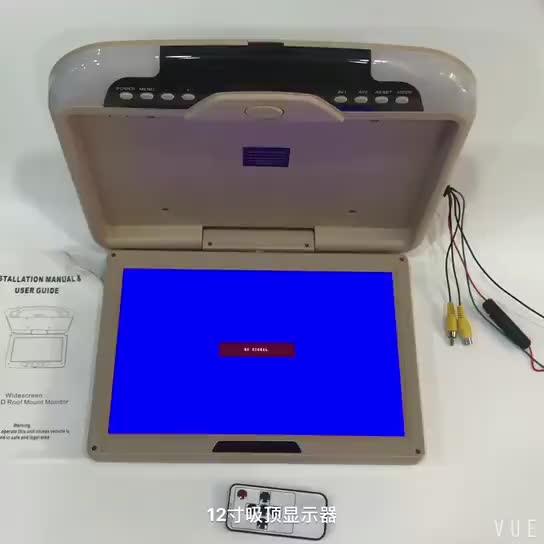 12 Inci Super Slim Digital Layar Tinggi 1080p Mobil Atap Mount Monitor ...