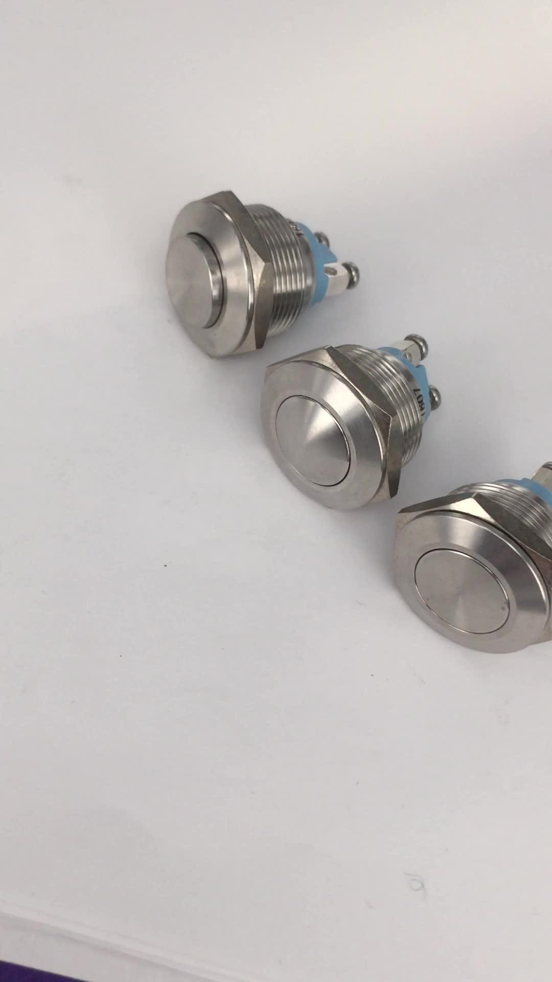 Raised Head 22mm Waterproof Ip67 Push Button Switch - Buy Ip67 Push ...