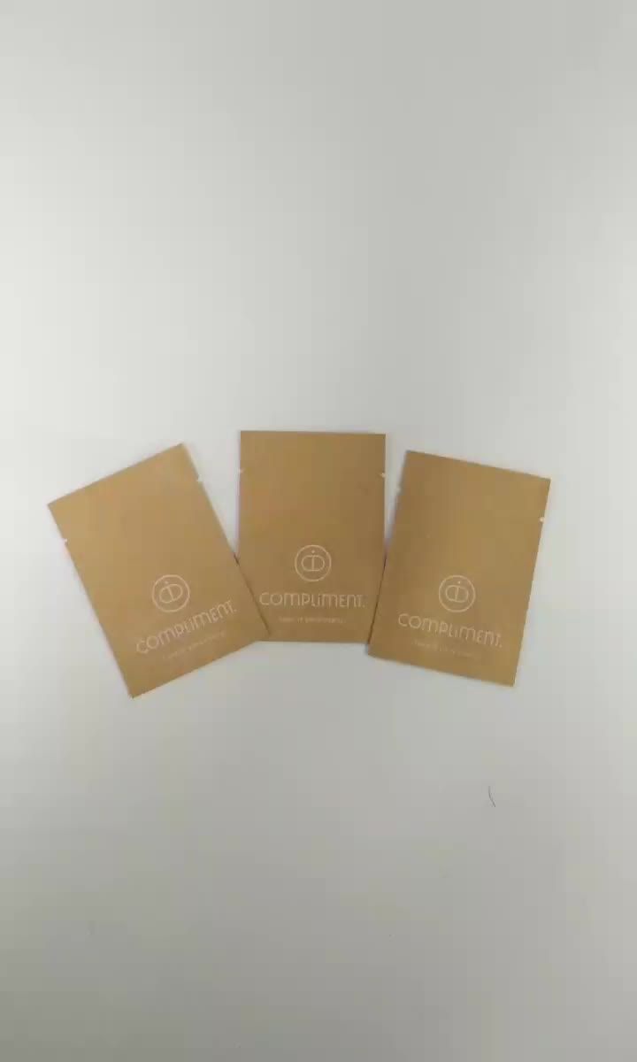 Custom Printed 2 Ml 3ml 10ml Cosmetic Mylar Foil Sample Packaging Bags ...