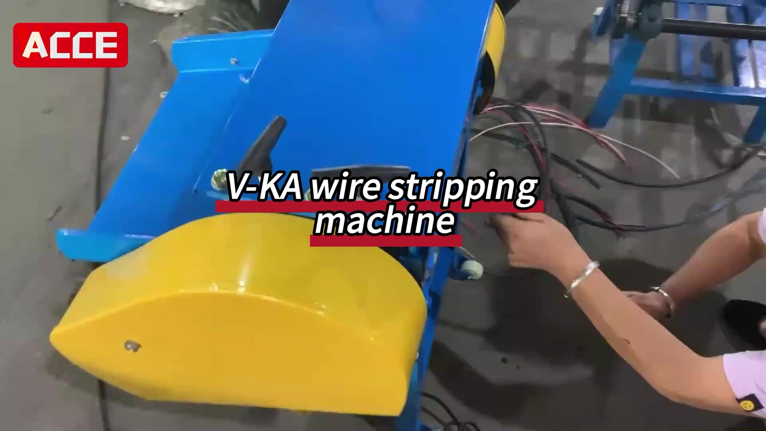 Electric Waste Armored Cable Wire Cutting Equipment V-ka Scrap Copper ...