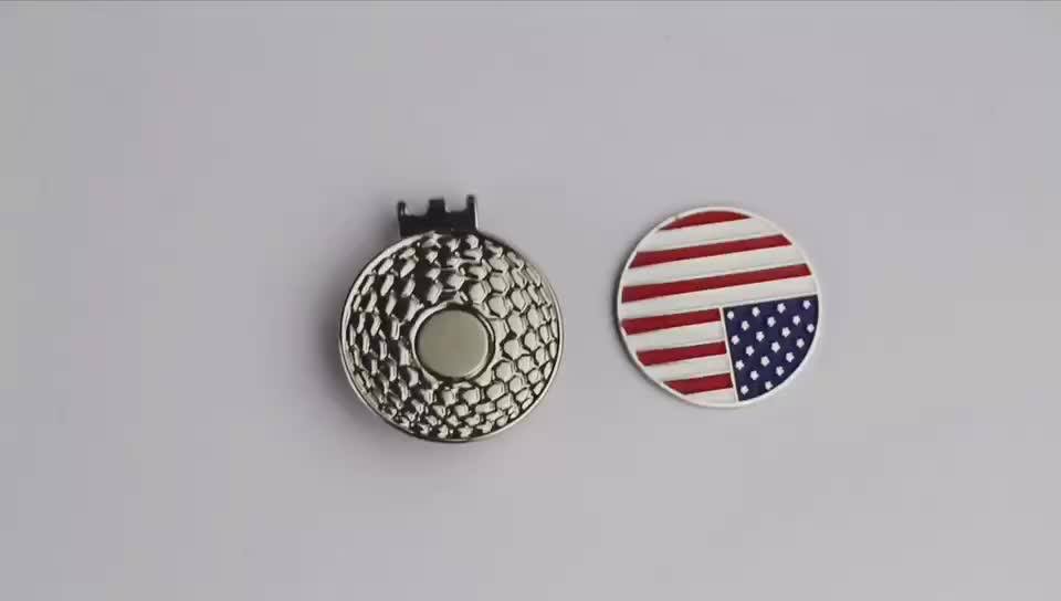Custom Magnetic Metal Blank Hat Clip Golf Ball Maker Hat Clips Cap ...