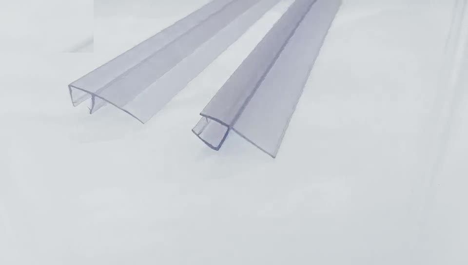 Shower Room Glass Door Edge Plastic Strip Shower Door Water Proof ...