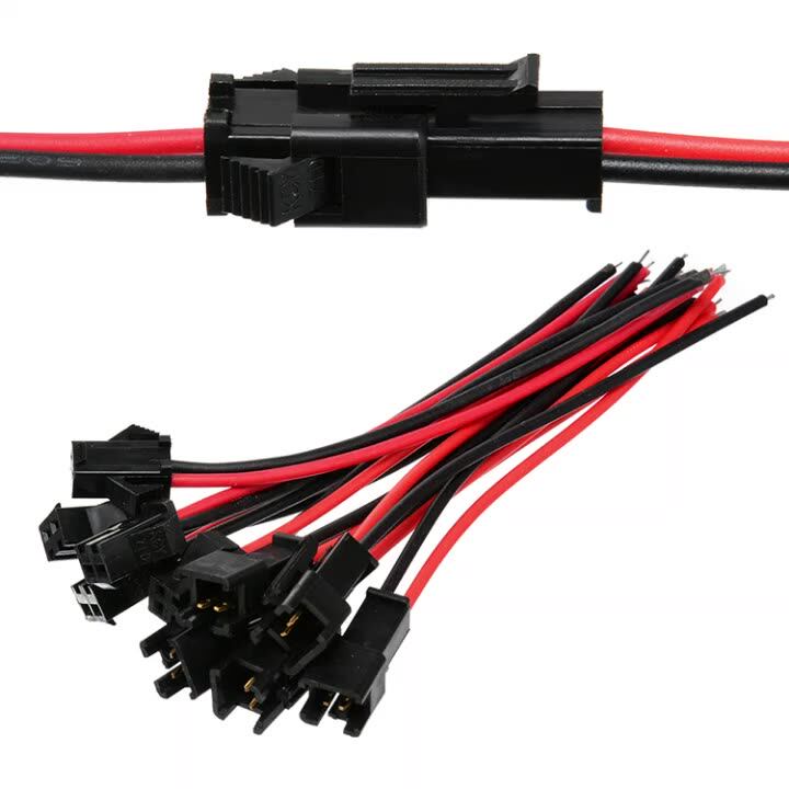 Jst Sm 3 Pins/head Male To Female Plug/wire Quick Connector For Ws2812b ...