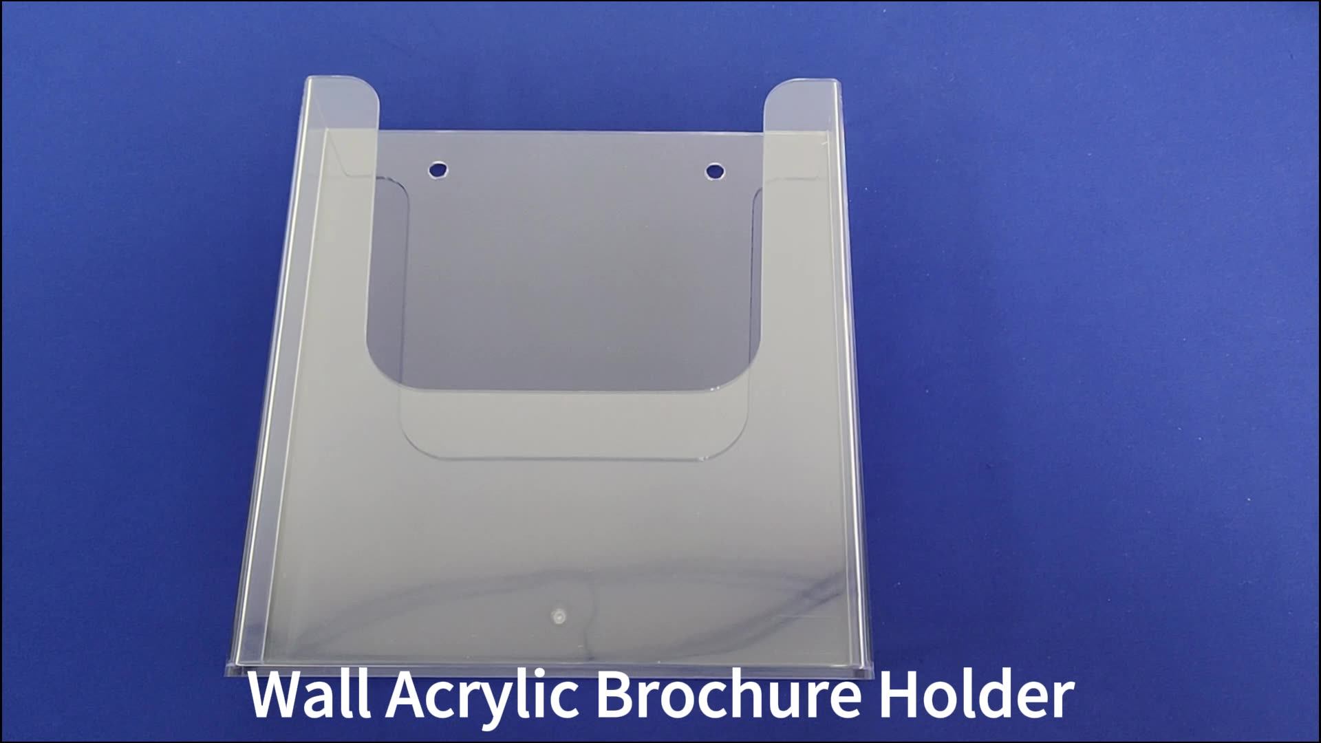 Single Pocket Wall Clear Acrylic Brochure Holder Acrylic Wall Leaflet ...