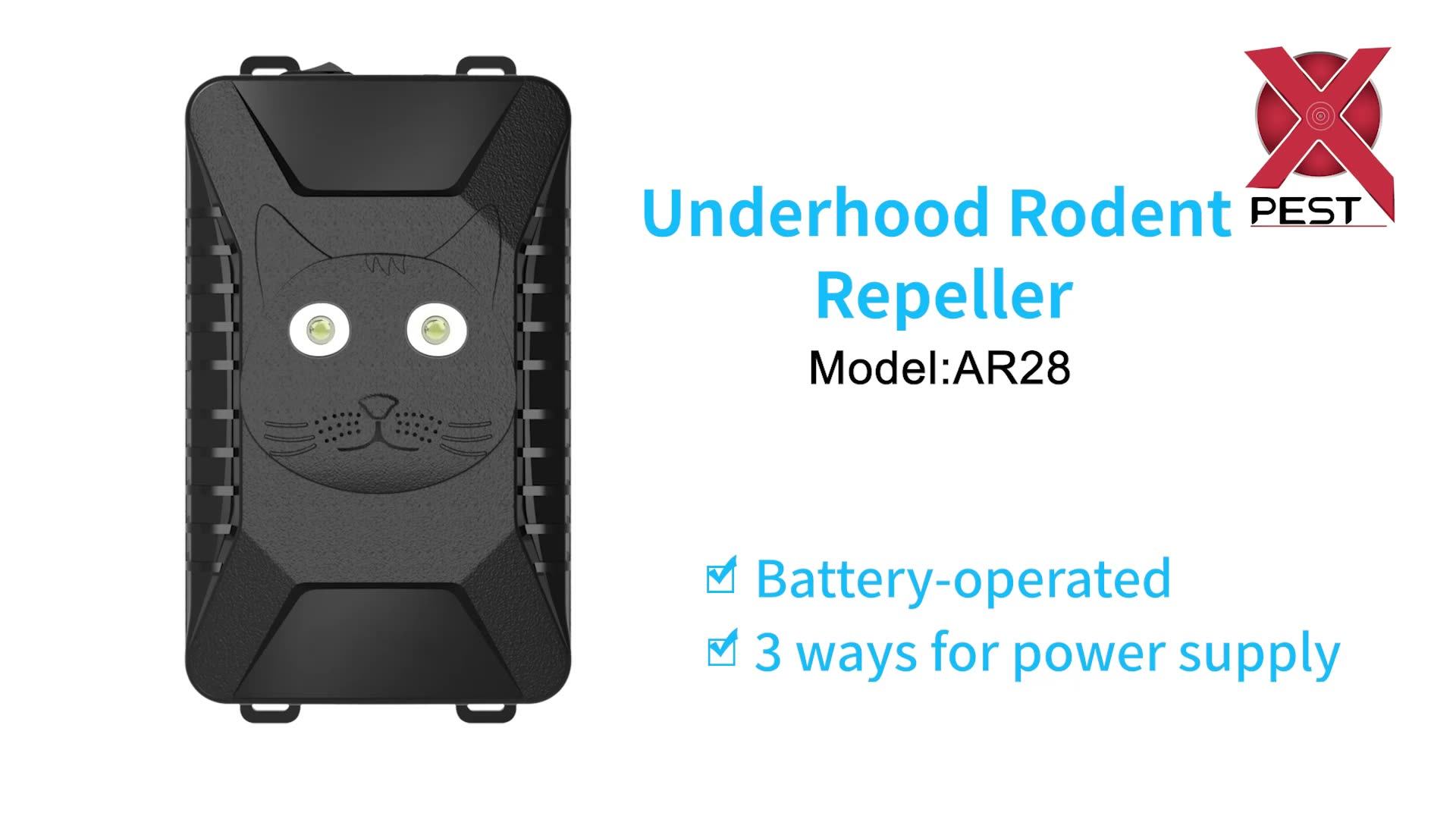 X-pest Under Hood Animal Repeller Rodent Defense Vehicle Protection Rat ...