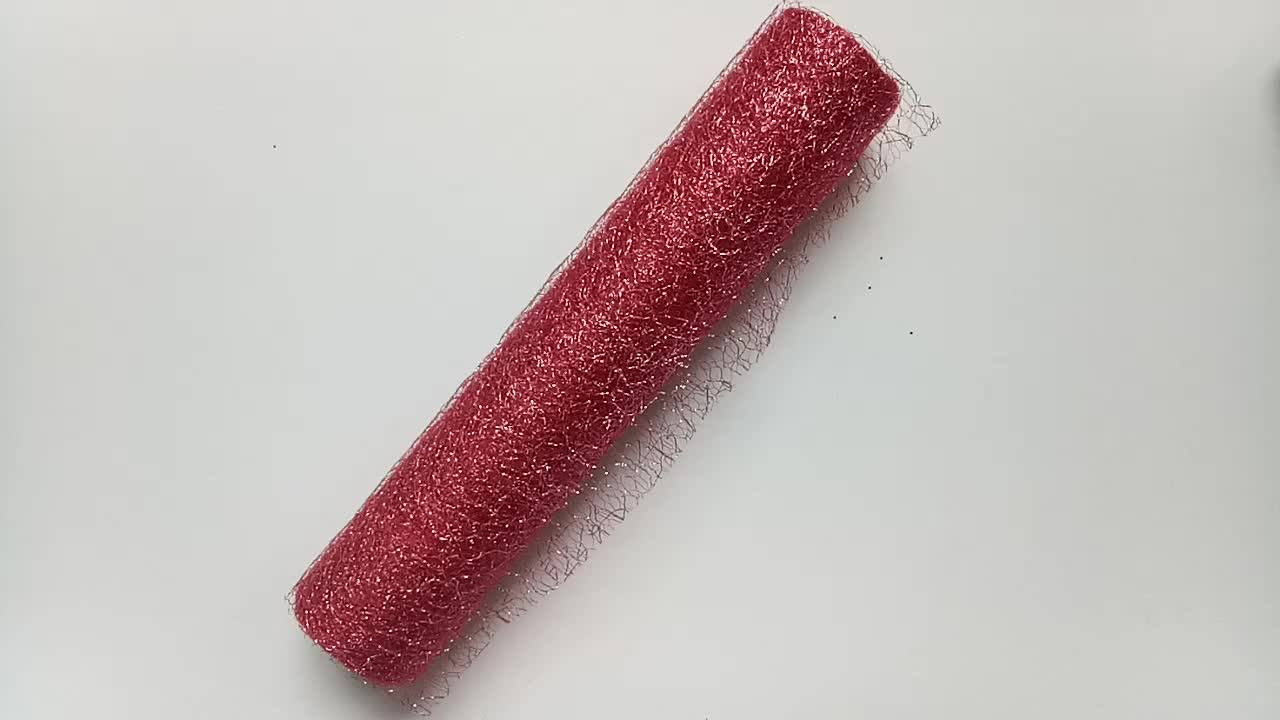 High Quality Deco Poly Mesh Flower Wrapping Mesh Fabric Decorative Poly ...