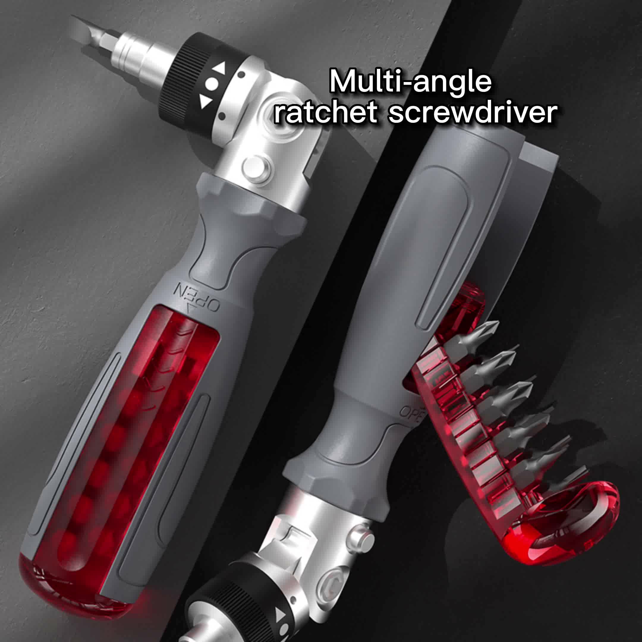 10 In 1 Diy Ratchet Screw Driver Tool Set With Three Way Ratched ...