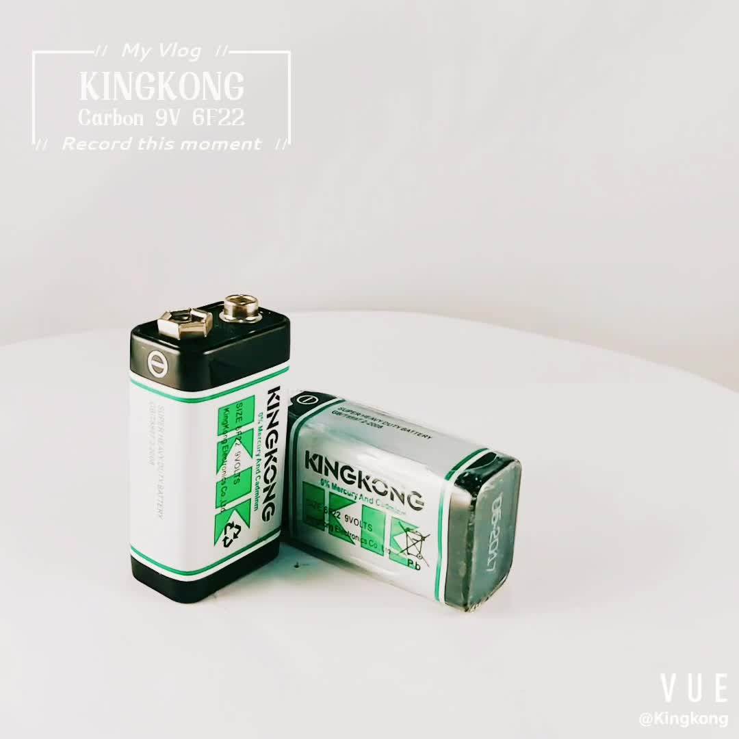 9v 6f22 Extra Heavy Duty Carbon Zinc Battery - Buy 9v Battery,6f22 ...
